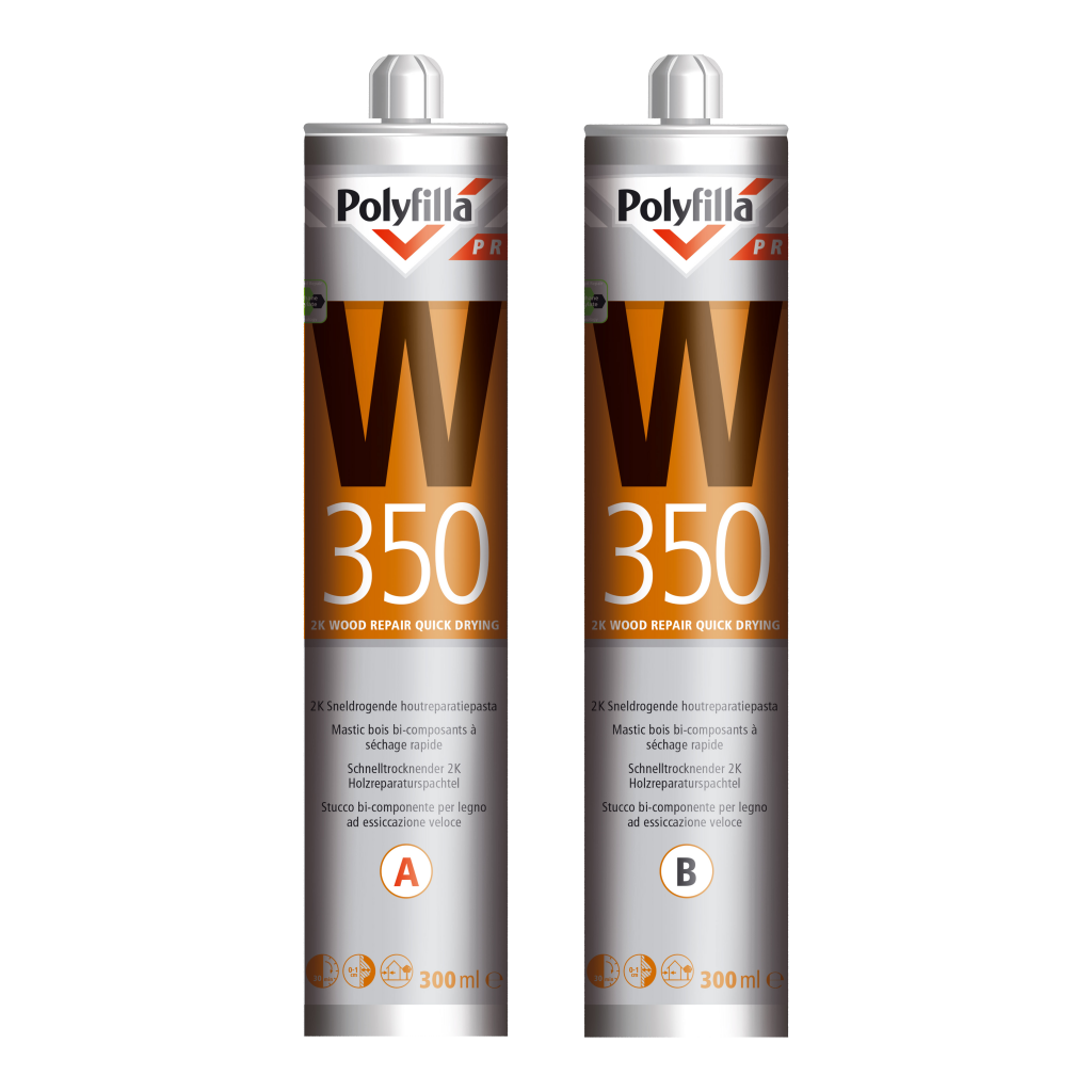 Polyfilla Pro W350 2K Sneldrogende Houtreparatiepasta | VerfPoint.nl