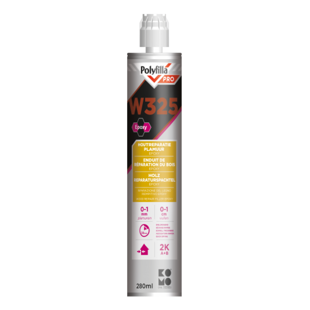Polyfilla Pro W325 2K Houtreparatieplamuur | Kit, plamuur en vulmiddel ...